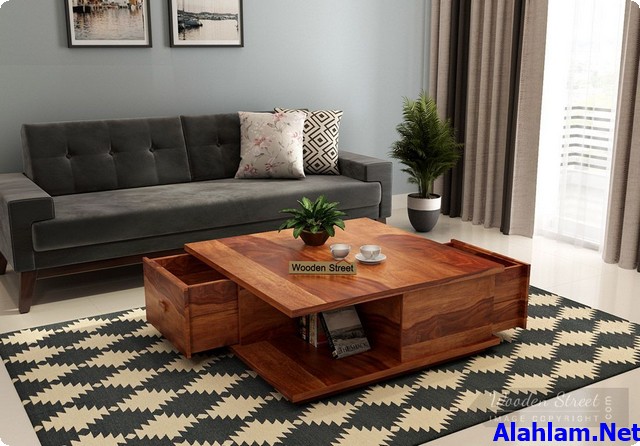 اشكال ترابيزات مودرن خشب صغيرة وكبيرة 2025 - موقع شملول